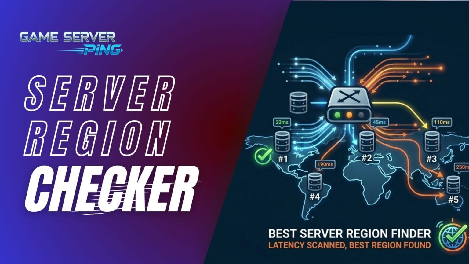 Nearest Server Region Finder For Games — Test 19+ Server Regions with ...